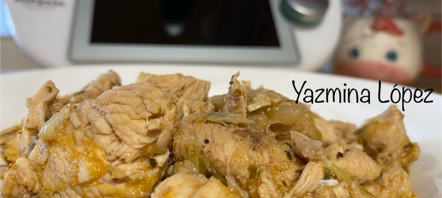 Pollo en adobo con salsa de cebolla - Carnes y aves - Blog de YAZMINA ...