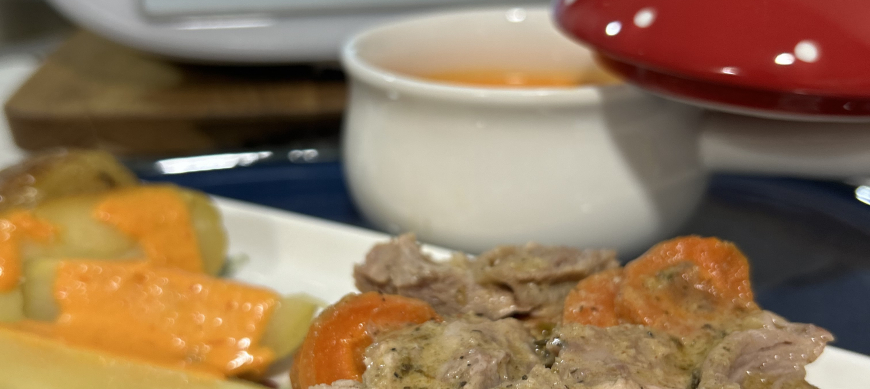 MUSLOS DE PAVO CON SALSA DE PIMIENTO - Carnes y aves - Blog de ANA ...